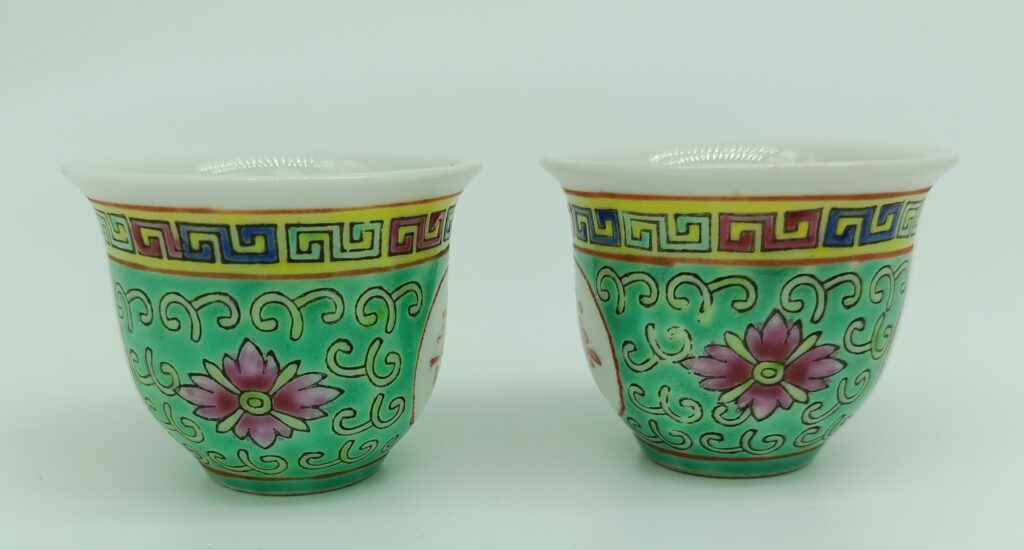 Wan Shou Green Tea Cup - Singapore Pickers