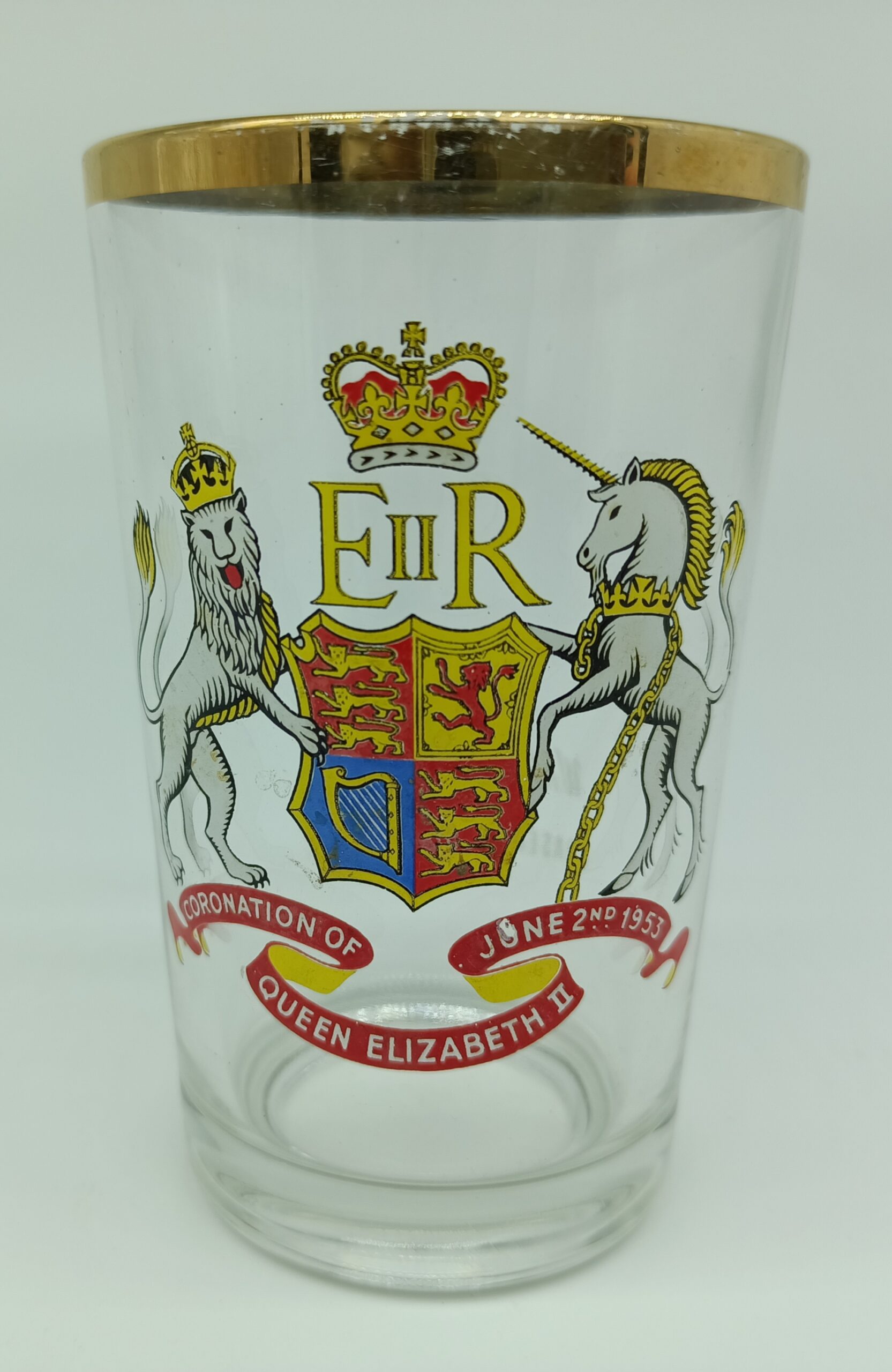 F&N Queen Elizabeth Coronation Glass - Singapore Pickers