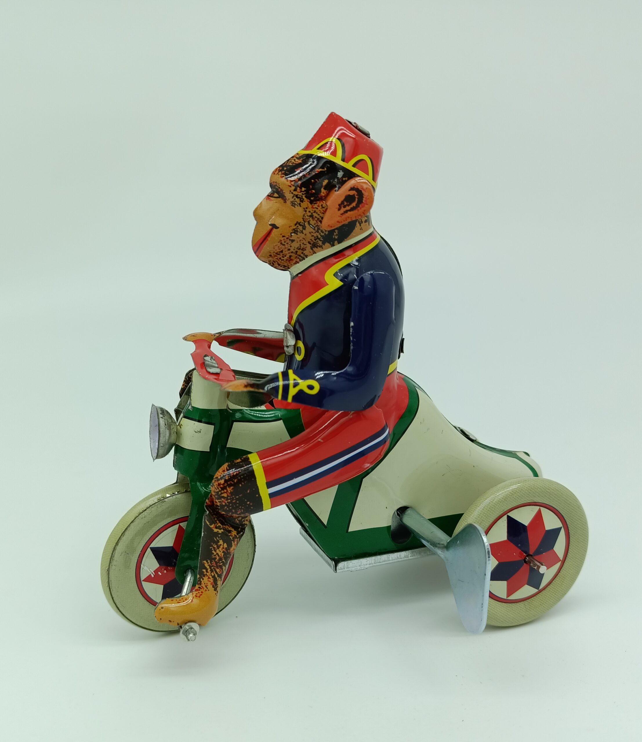 Tin Monkey on Tricycle Collectible Toy - Singapore Pickers
